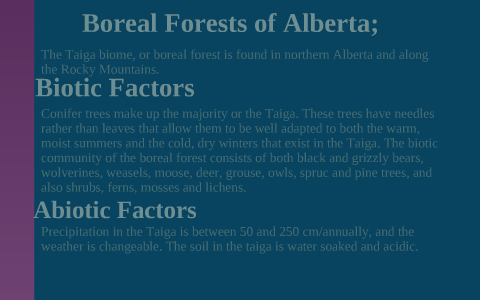 Biomes Of Alberta by jessica beaudin on Prezi