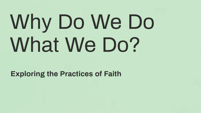 Why Do We Do What We Do? by Ian Gulland on Prezi