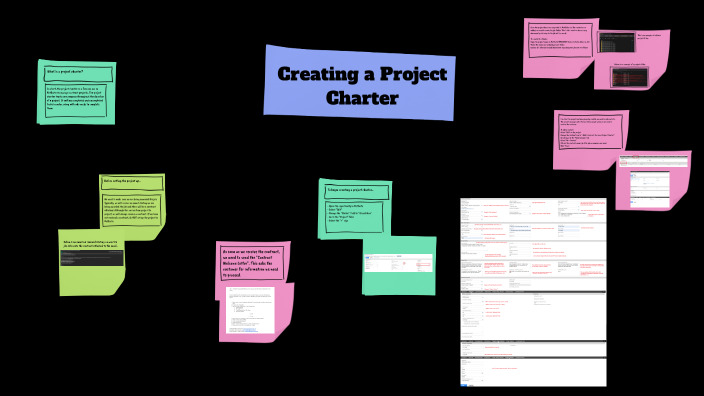 Creating a Project Charter by Andrew Mareno on Prezi