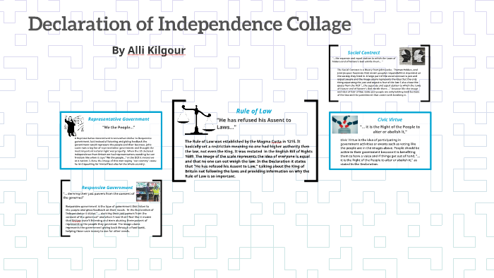 Declaration of Independence Collage by Alli Kilgour