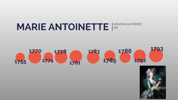 Timeline Marie Antoinette by Ariadna Gutierrez on Prezi