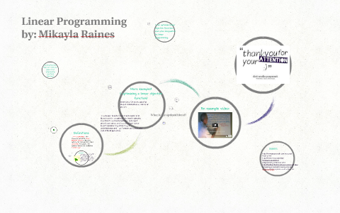 Linear Programming by MiKayla Raines on Prezi