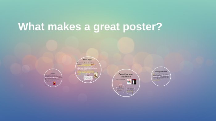 What makes a great poster? by Kim Fraser on Prezi