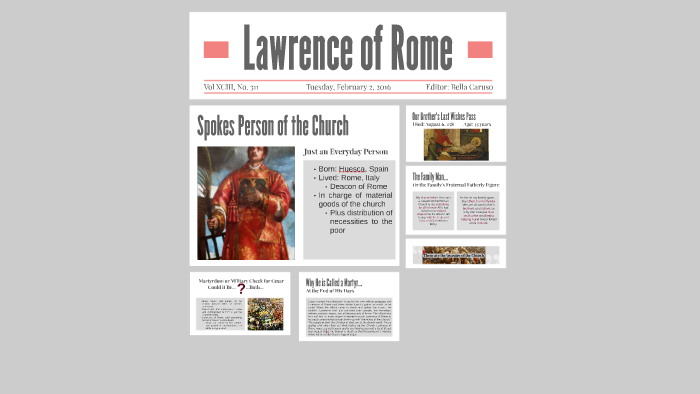 Lawrence of Rome by Bella Caruso