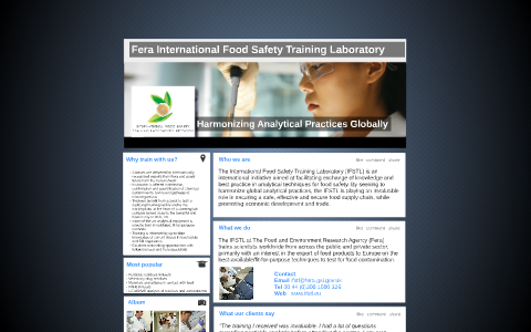 Fera International Food Safety Training Laboratory by Imogen Foster on ...