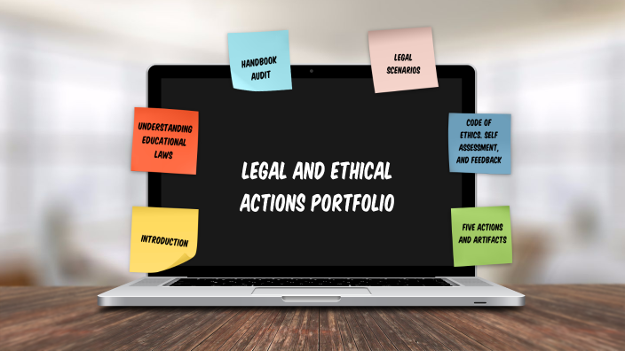 Five Actions and Legal and Ethical Actions Portfolio by Salma Selim on ...