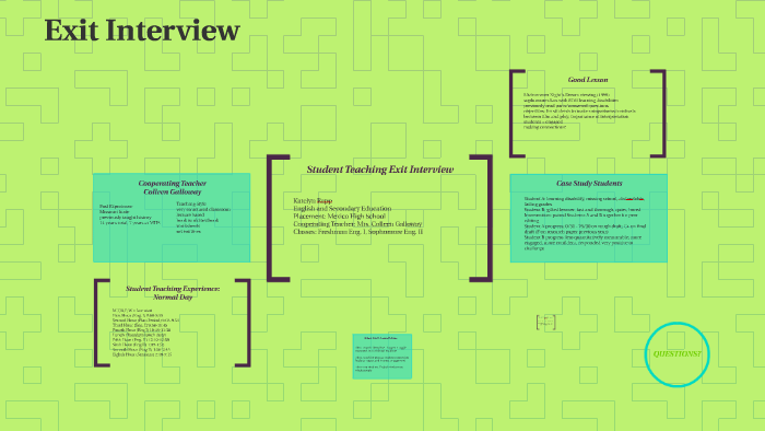 Student Teaching Exit Interview by Katelyn Rapp on Prezi