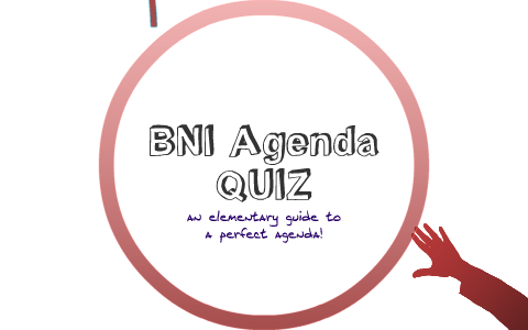 BNI Agenda Presentation by Jason Hager on Prezi