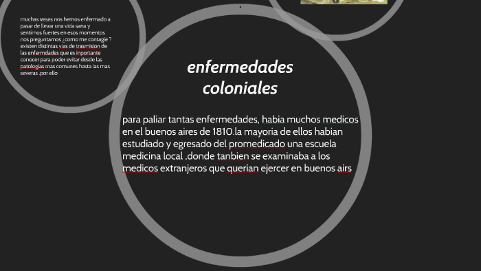 enfermedades coloniales by Sabrina Portillo on Prezi