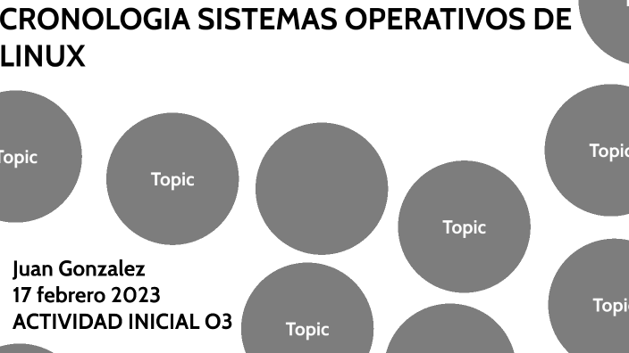 Cronologia sistemas operativos de Linux by Juan Gonzalez on Prezi
