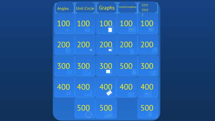 Algebra 2 Trigonometry Review Jeopardy! by Travis Smith on Prezi