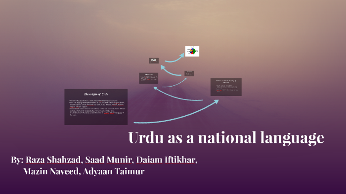 Urdu as an national language by Raza Shahzad on Prezi