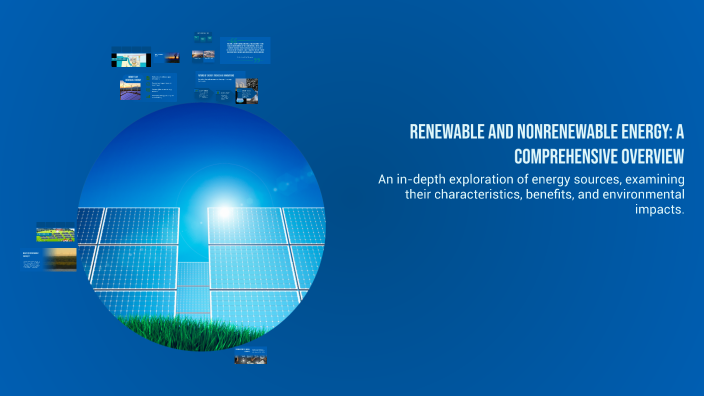 Renewable and Nonrenewable Energy: A Comprehensive Overview by Noah ...