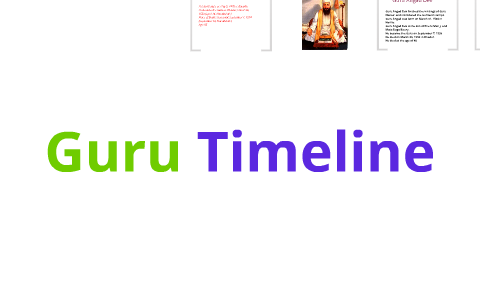 Guru Timeline by Karina Miller on Prezi