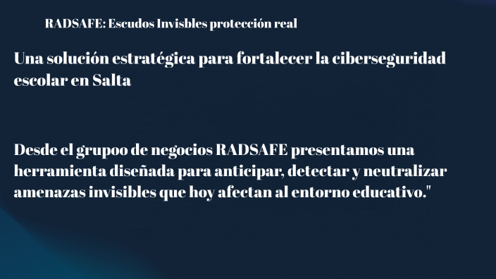 RADSAFE_Escudos Invisbles by Ignacio Alberto Monasterio on Prezi