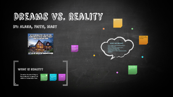 Dream Vs. Reality by on Prezi