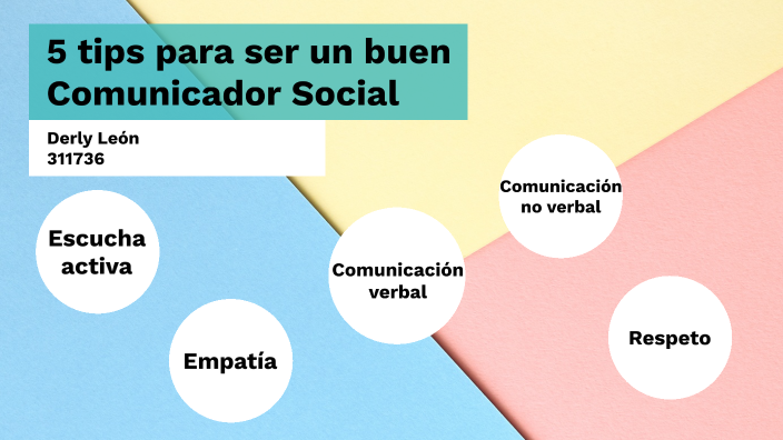 5 TIPS PARA SER UN BUEN COMUNICADOR by DERLY MAIRETH LEON ORDO?EZ on Prezi