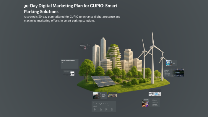 30-Day Digital Marketing Plan for GUPIO: Smart Parking Solutions by ...
