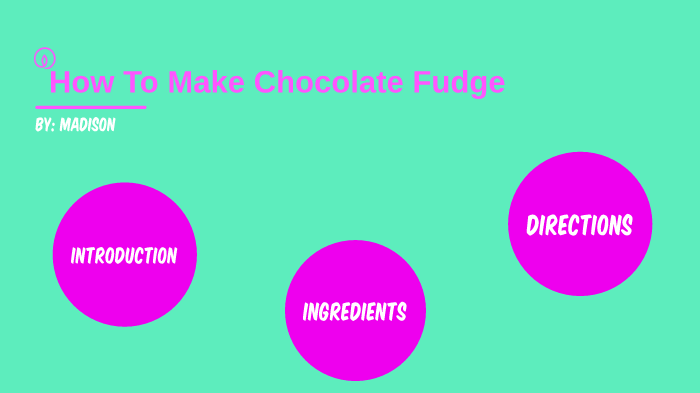 how to make chocolate fudge by Madison Carruthers on Prezi