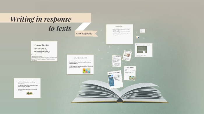 Writing in response to texts by Melanie Davis