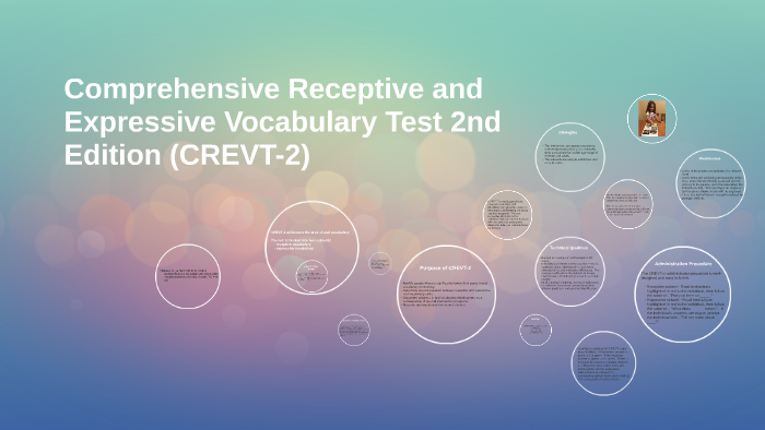 Comprehensive Receptive and Expressive Vocabulary Test 2nd E by Rachel ...