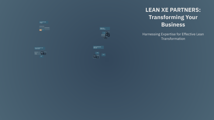LEAN XE PARTNERS: Transforming Your Business by xavier etienne on Prezi