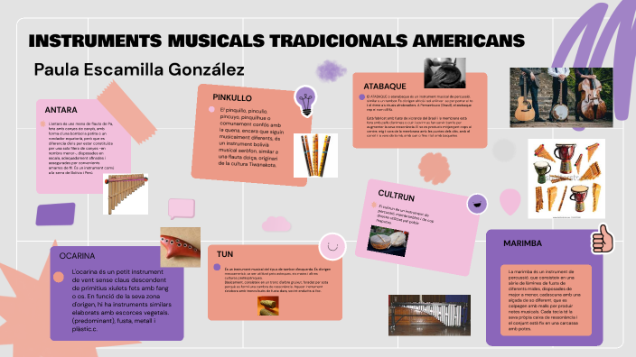 Instruments musicals tradicionals americans by Paula Escamilla Gonzalez ...