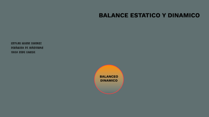 BALANCEO DINÁMICO Y ESTÁTICO by Keylor Masis Jimenez on Prezi