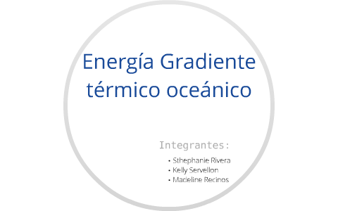 Energia Gradiente termico oceanico by Madeline Recinos on Prezi