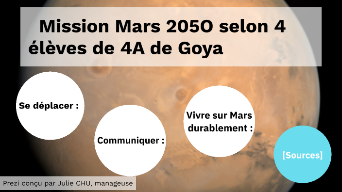 Mission Mars 2050 : par la 4A de GOYA by Julie Chu on Prezi