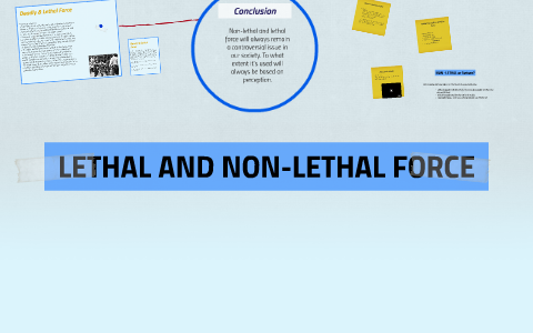 Lethal and Non-Lethal Force by lauren shlemon