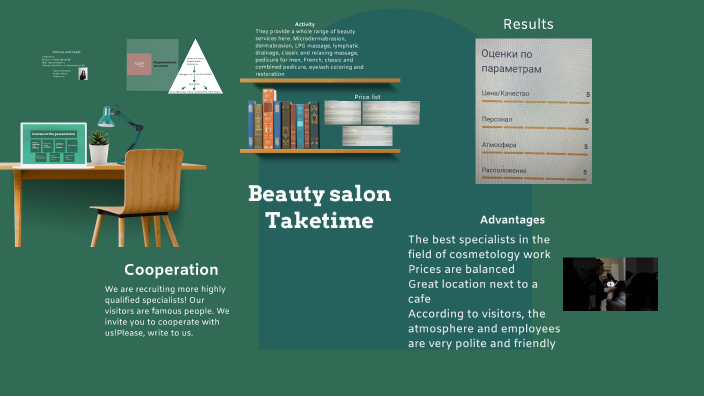 Beauty salon Taketime by Tatyana Glukhova on Prezi