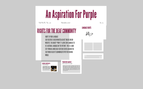 An Aspiration For Purple by Maegan Contreras on Prezi