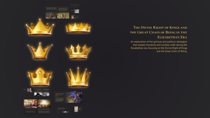 The Divine Right of Kings and the Great Chain of Being in the ...