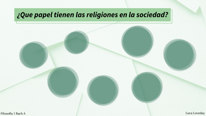 ¿Qué papel tienen las religiones? by Luca Jonathan Loveday on Prezi