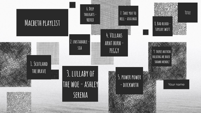 Macbeth Playlist by Elizabeth Bailey on Prezi