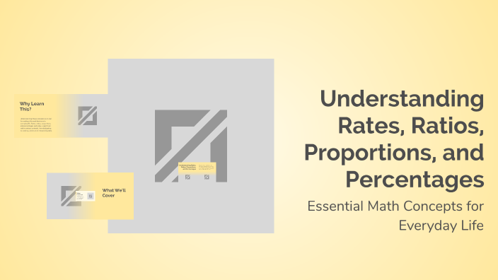 Understanding Rates, Ratios, Proportions, and Percentages by Ahmad ...