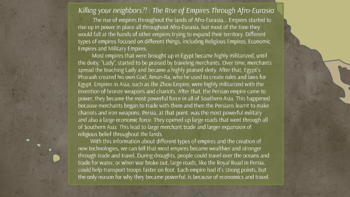 Empires of Afro-Eurasia by Joe Walsh on Prezi