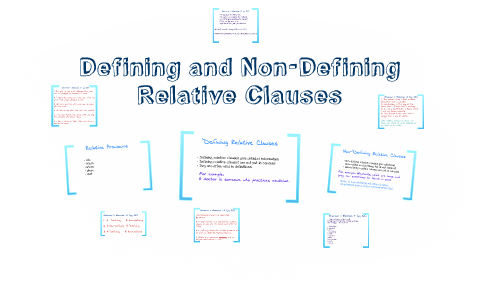 Defining and Non-Defining Relative Clauses by on Prezi