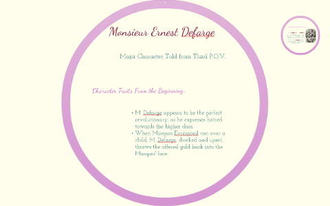 Monsieur Ernest Defarge by on Prezi