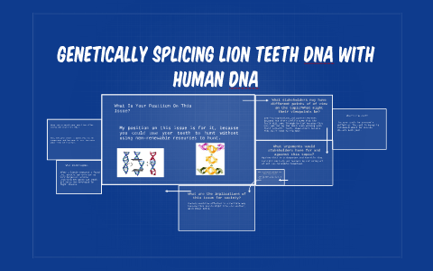 gEnetic splicing lion teeth dna with human dna by Christine Grasser on ...