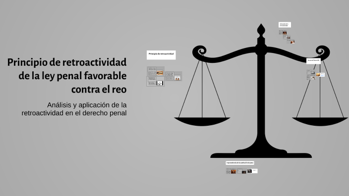 Principio de retroactividad de la ley penal favorable contra el reo by ...