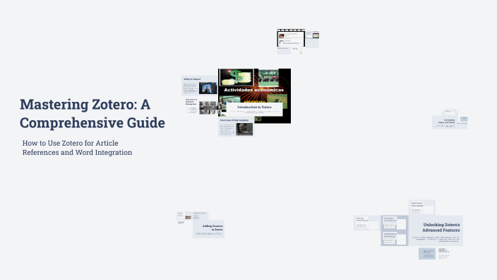 Mastering Zotero: A Comprehensive Guide by مهدی on Prezi