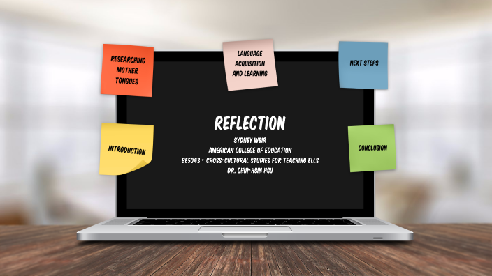 Reflection by Sydney Weir on Prezi