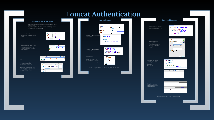 Tomcat Authentication Tutorial by Dave Hagan on Prezi
