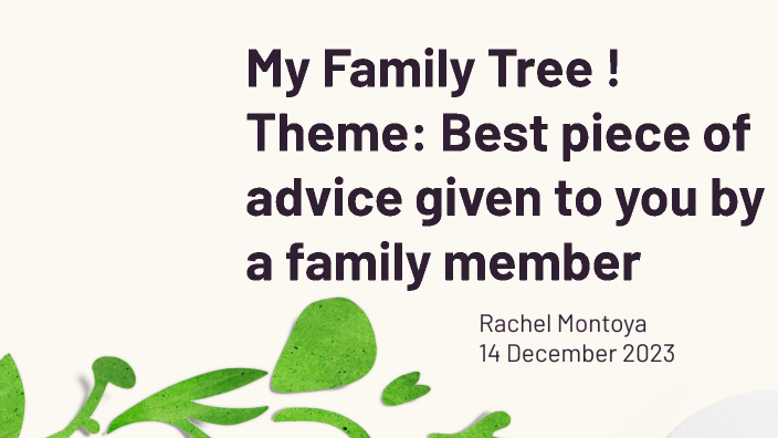 Family tree presentation by Rachel Montoya on Prezi
