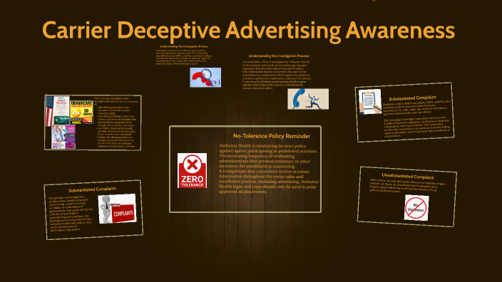 Carrier Deceptive Advertising Awareness by Angela Hall on Prezi