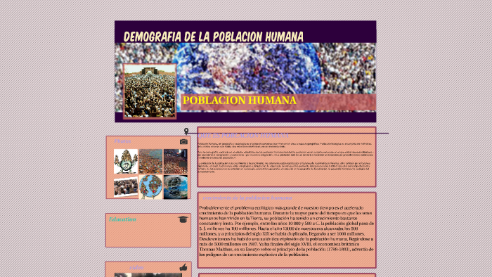 Demografia de la poblacion humana by marifer chaparro