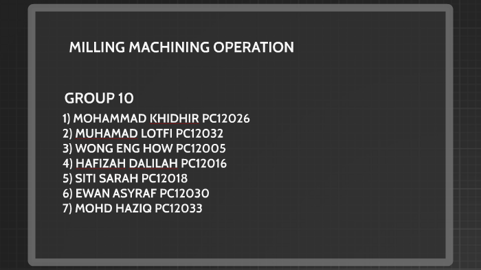 Slab/Plain/Peripheral Milling by Hafizah Dalilah on Prezi
