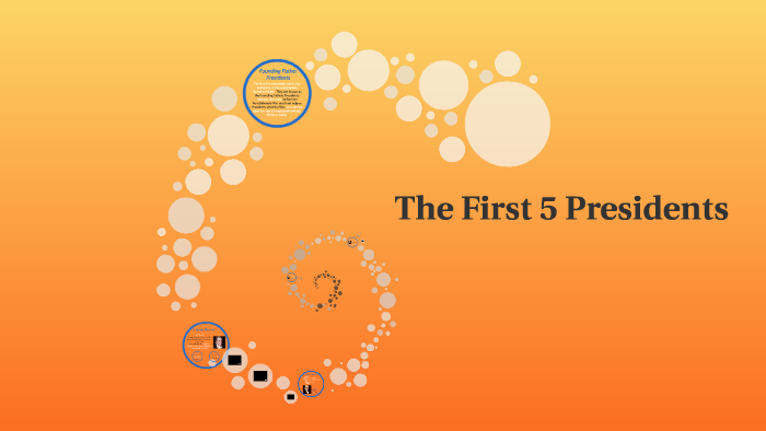 The First 5 Presidents by Amanda Dilloway on Prezi